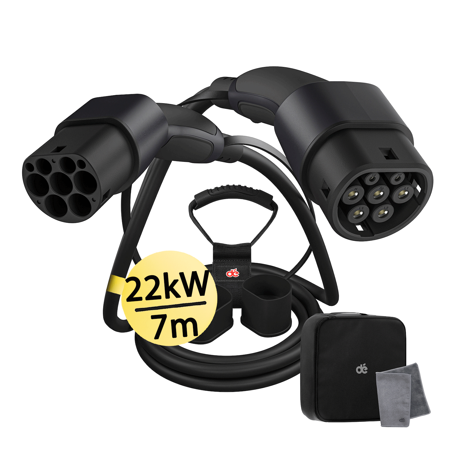 Type 2 to Type 2 Female to Male Charging Cable 7M 32A 3Phase 22kW EV ...