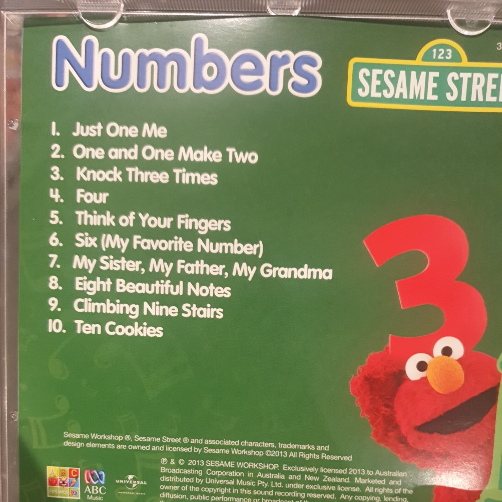 SESAME STREET NUMBERS CD SOUNDTRACK CULT CHILDREN'S TV SERIES ELMO ...
