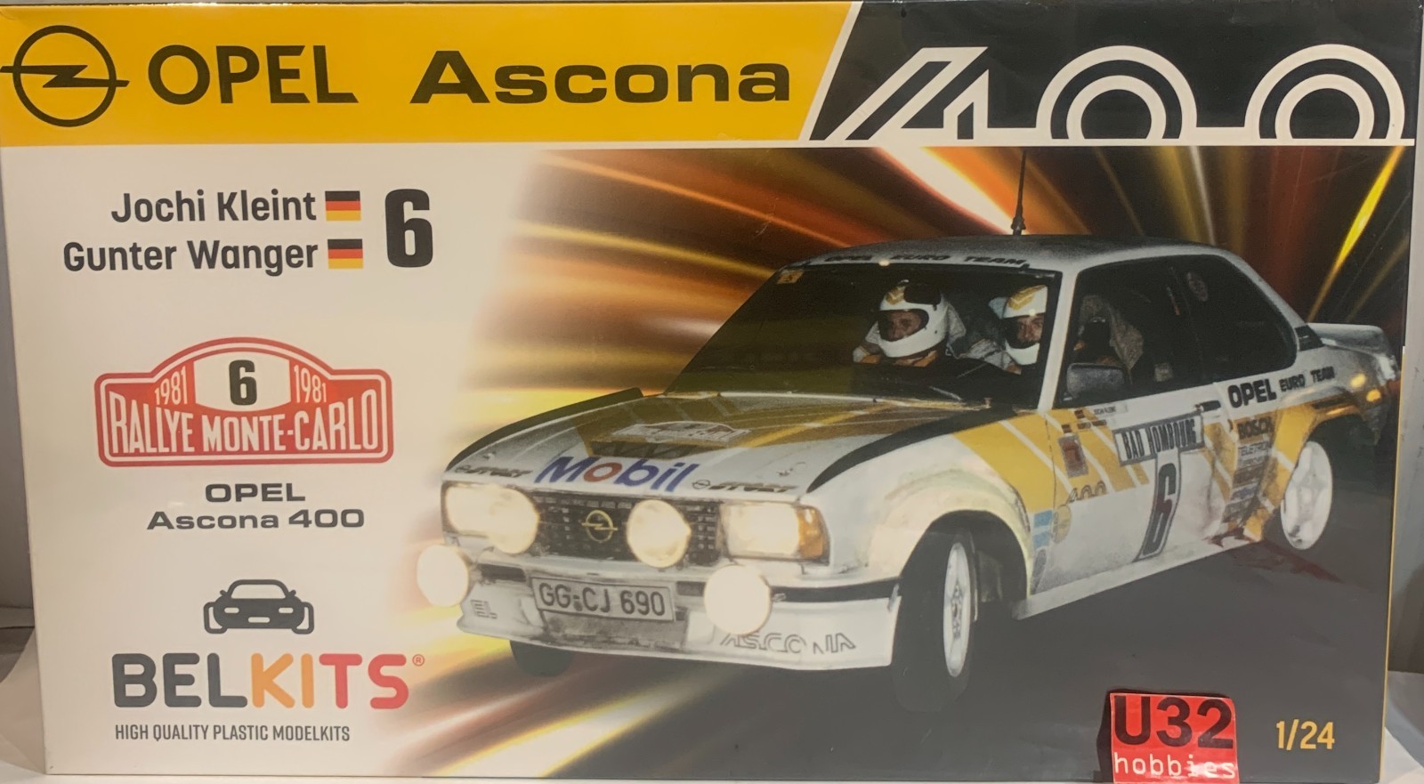 BELKITS BEL-019 KIT 1/24 OPEL ASCONA 400 #6 1981 JOCHI KLEINT-GUNTER WAGNER | eBay