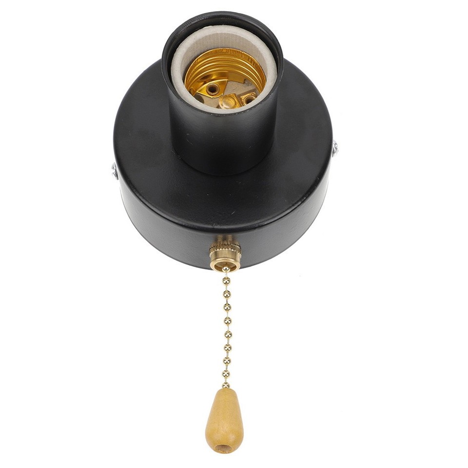 Bulb Socket Light Fixture Ceiling Pull Cord Lamp Holder with Parts ...