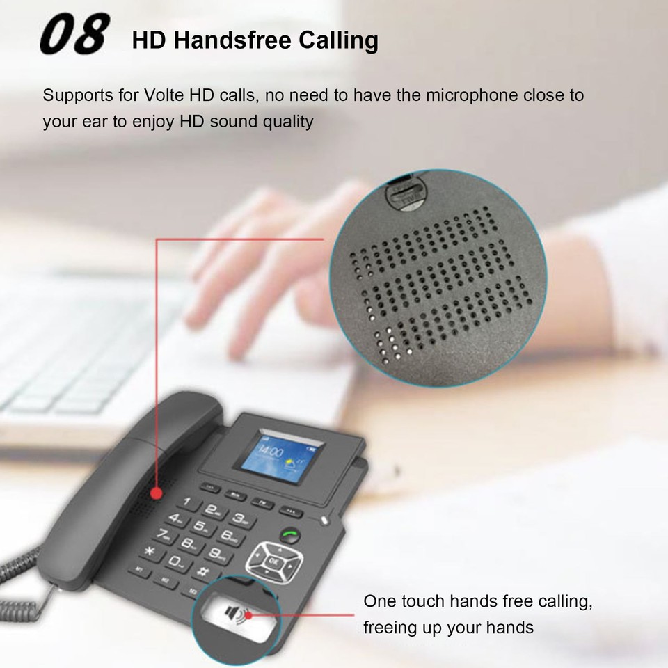 4G VOIP Dual Mode Fixed Telephone Multifunction SIP Network WiFi IP ...