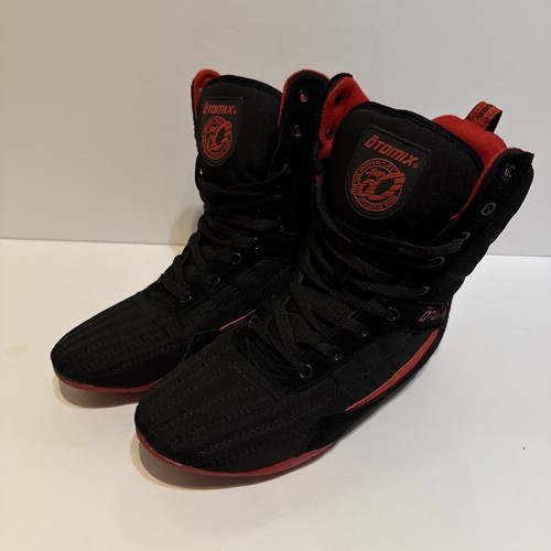 Otomix Bodybuilding Wrestling Weightlifting MMA Shoes Black Red Men 6.5 ...