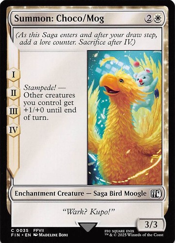 Summon: Choco/Mog 35 Final Fantasy Magic the Gathering 003476 | eBay