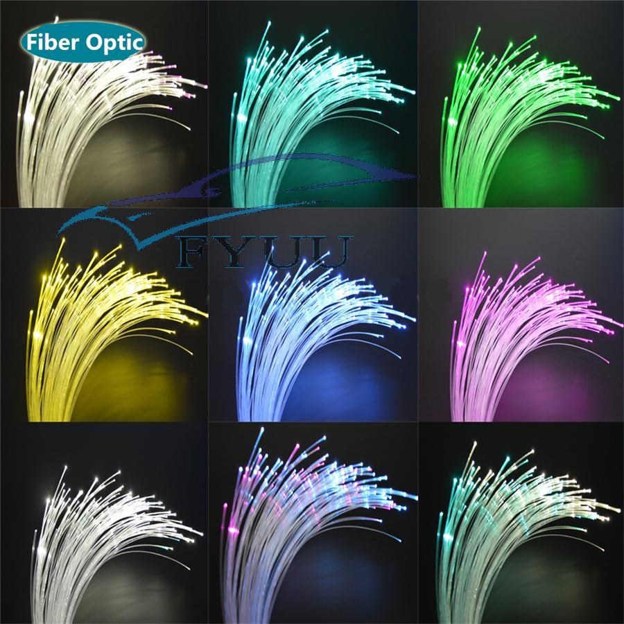 100 Pcs 0.75mmx3M End Glow Plastic Fiber Optic Cable Auto Car Ceiling ...