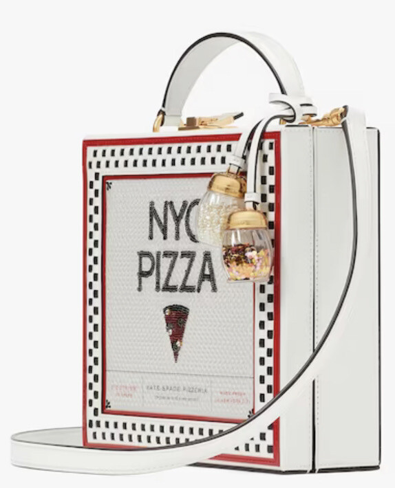 NWT Kate Spade Slice 3D Pizza Box Top-handle Bag Novelty Collector Item ...