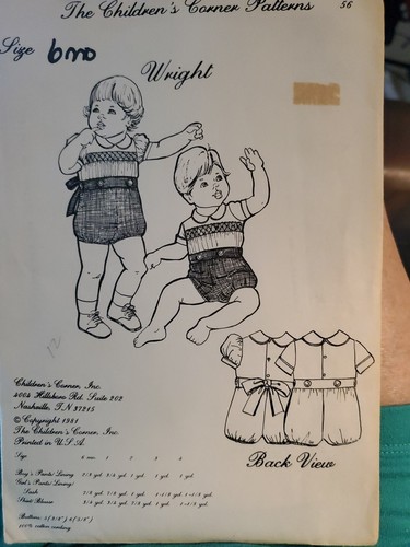 Vintage 1981 The Children’s Corner Heirloom Boys Pattern WRIGHT Size 6 ...