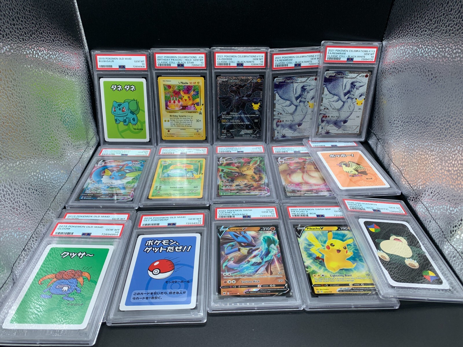 100 PSA 10 GEM MINT Graded Pokemon Slab LOT Bulk Wholesale WITH ...