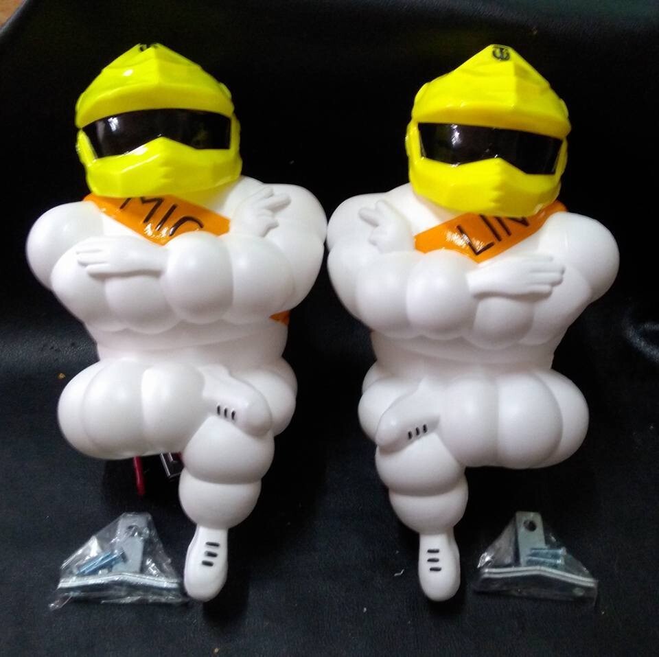 2x5" Michelin Man+hat Collectibles stripes Doll Figure Bibendum ...