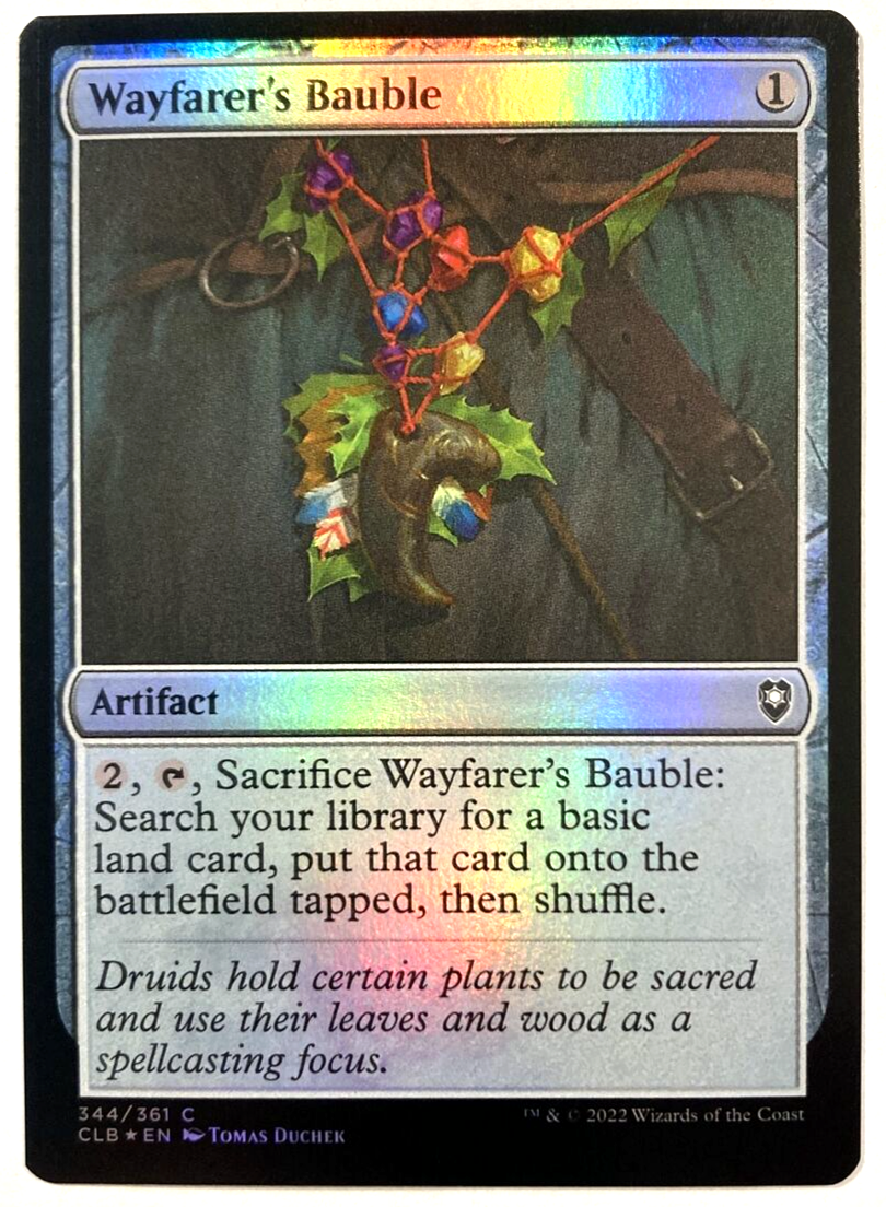 MTG Wayfarer's Bauble *FOIL* Commander Legends Baldur's Gate 344/361 NM ...