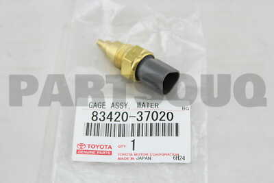 8342037020 Genuine Toyota GAGE ASSY, WATER TEMPERATURE SENDER 83420 ...