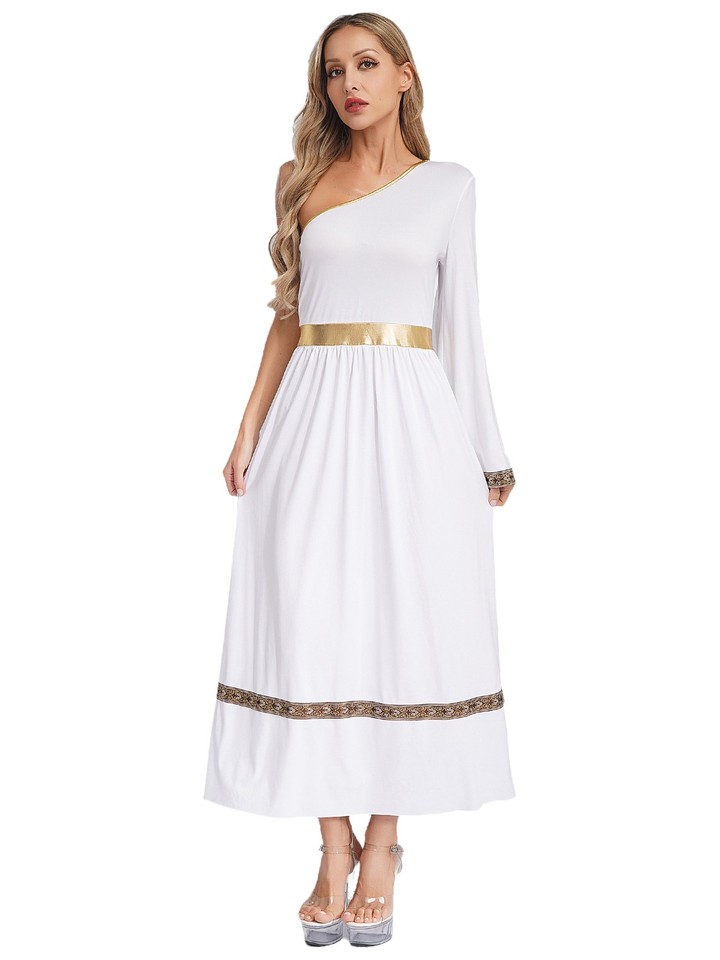 Women Toga Robe Angle Costume Christmas Cosplay Adult Dress Stage ...