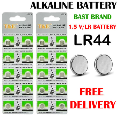 LR44 Alkaline Batteries AG13 357 A76 RW82 L1154 SR44 Coin Cell Button ...