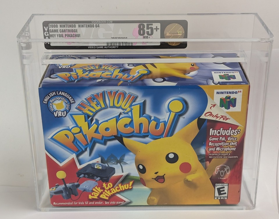 Hey You Pikachu Nintendo 64 N64 Big Box W/ Microphone Sealed New VGA 85 ...