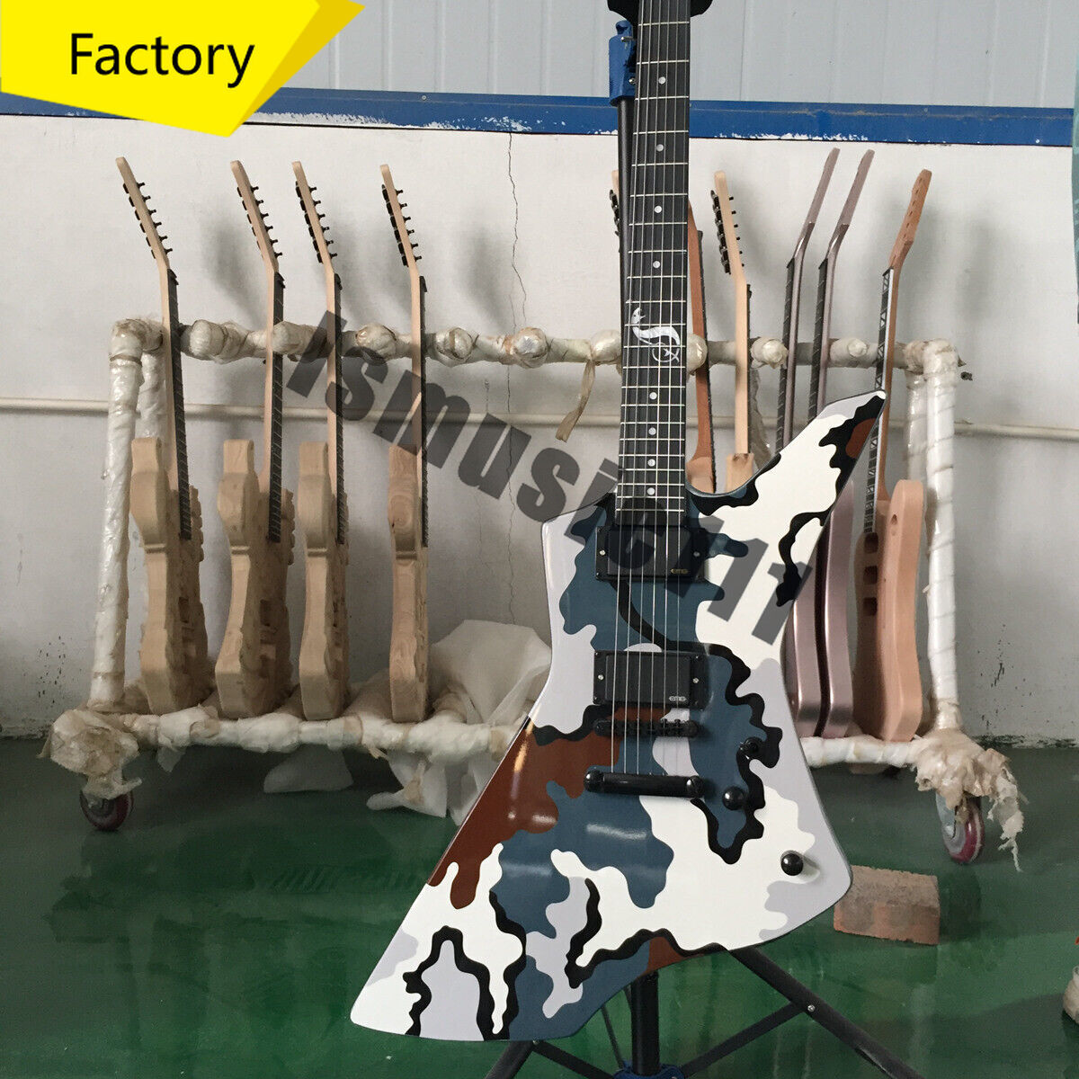 Snakebyte Explorer Electric Guitar HPL Fretboard Dot&Snake Inlay HH ...
