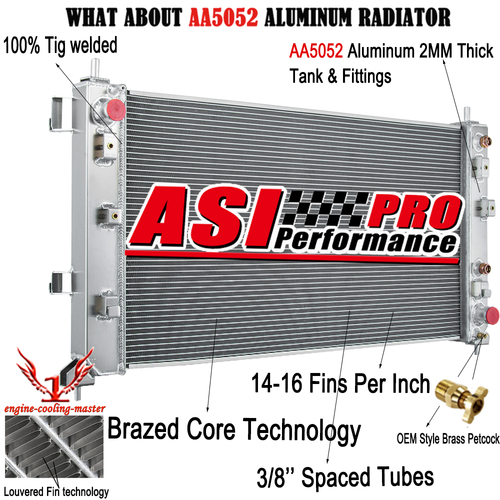 Full Aluminum Radiator For 2019-2021 Chevy Silverado Sierra 1500 5.3L 6 ...