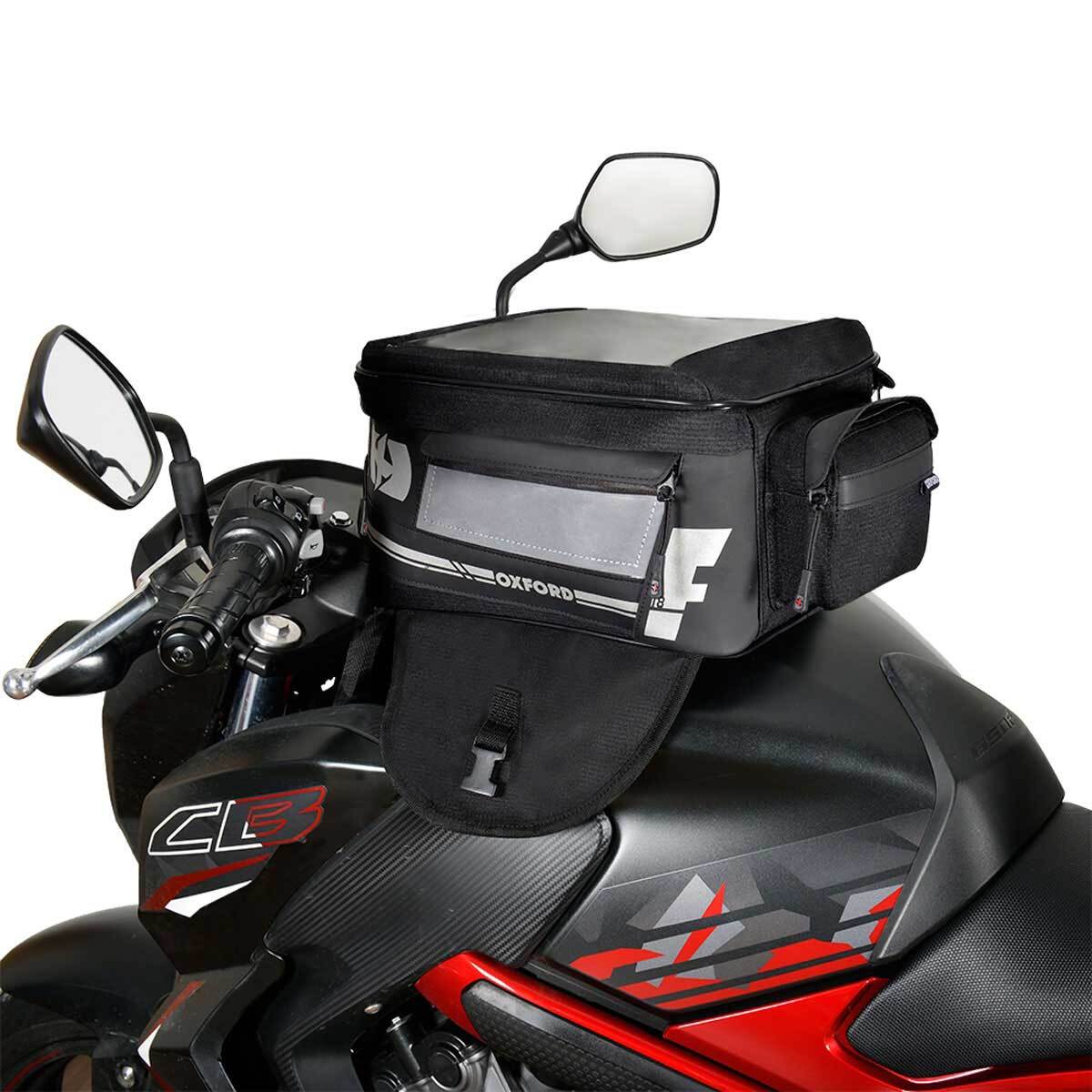 Oxford F1 Magnetic Motorcycle Motorbike Small Tank Bag Black - 18 ...