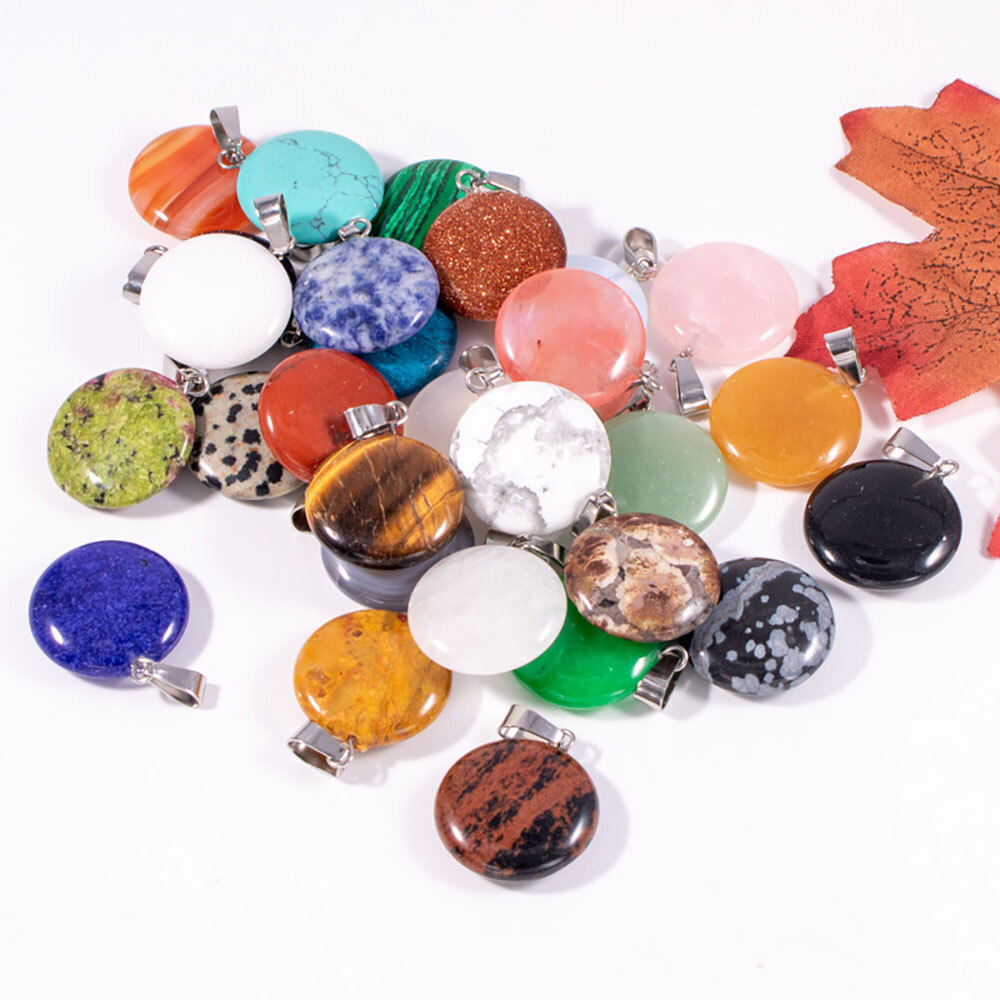 Natural Quartz Crystal Stone Pendants Healing Charms for jewelry making ...