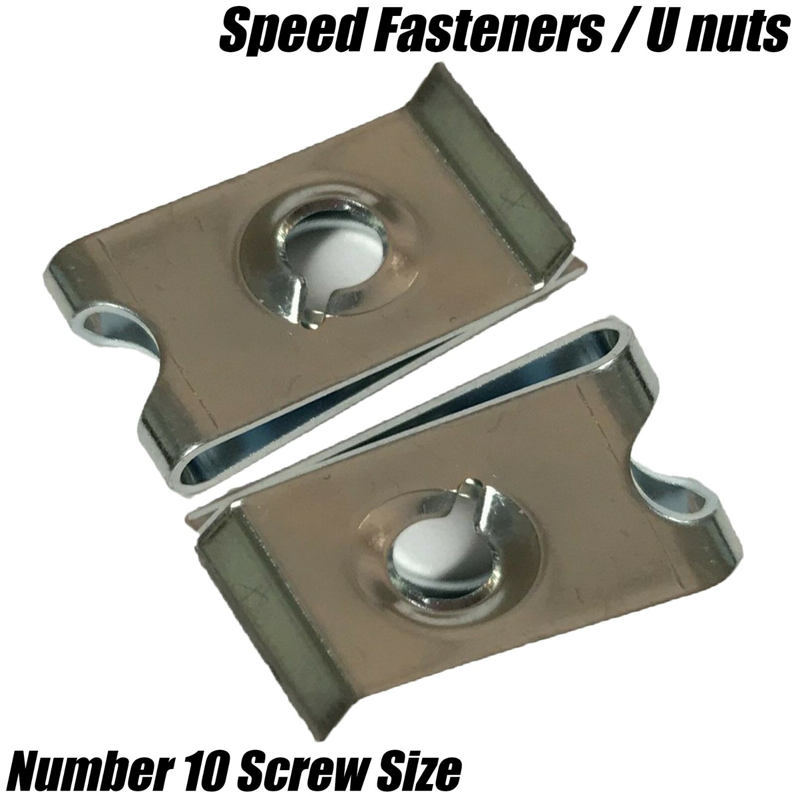 50x NO. 10 SPEED FASTENERS U CAPTIVE NUTS SPIRE CLIPS INTERIOR PANEL ...