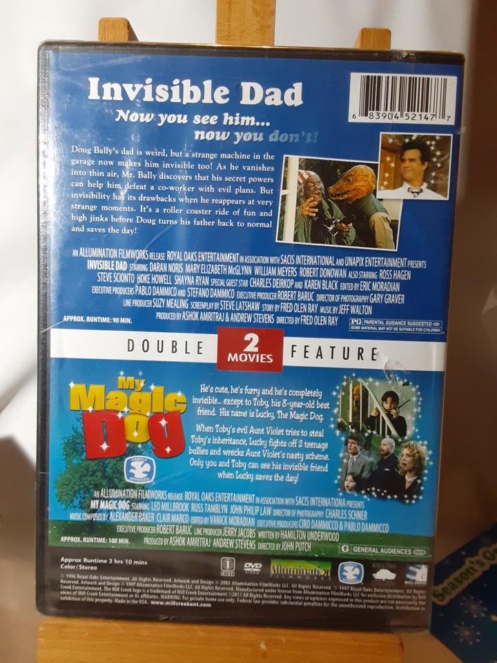 Invisible Dad & My Magic Dog Double Feature DVD 683904521477 | eBay
