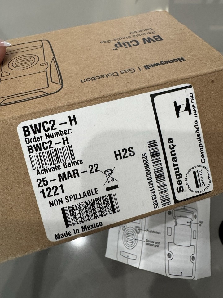 Honeywell BWC2-M Gas Alert Monitor Detector BW-CLIP | eBay