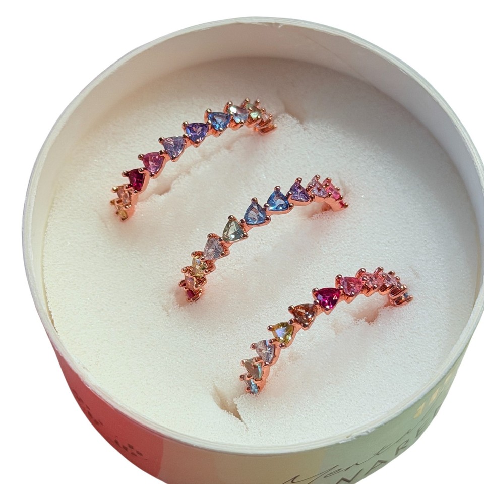 Bomb Party MHA Rings Sz 11 "Take A Deep Breath" Rainbow on Rose Gold | eBay