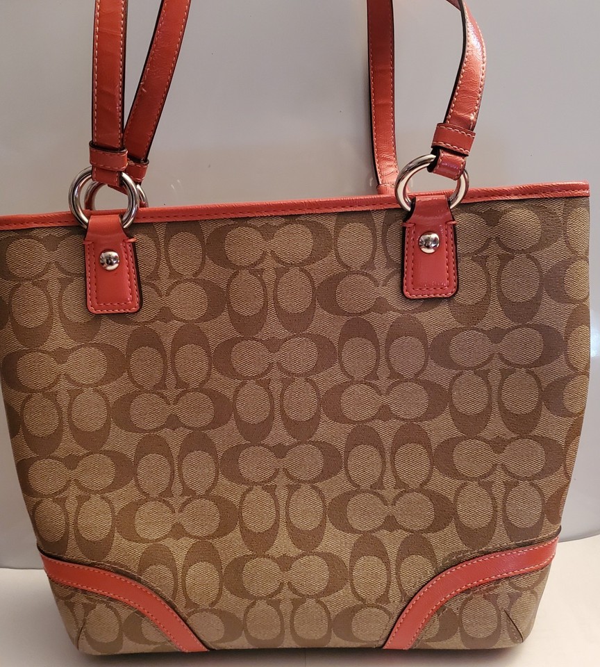 Coach Signature Canvas Tote Bag | eBay