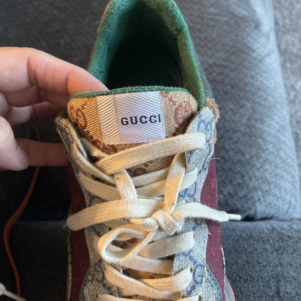 Gucci Rhyton Brick Red Sneaker - Size Gucci 10 US 10.5 | eBay