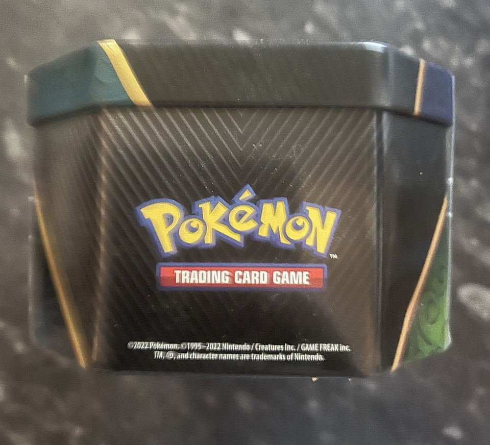 Pokemon TCG Divergent Powers Tin Hisuian Samurott V + 4 Booster Packs ...