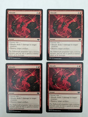 4x Abrade Magic the Gathering collectible cards MTG | eBay