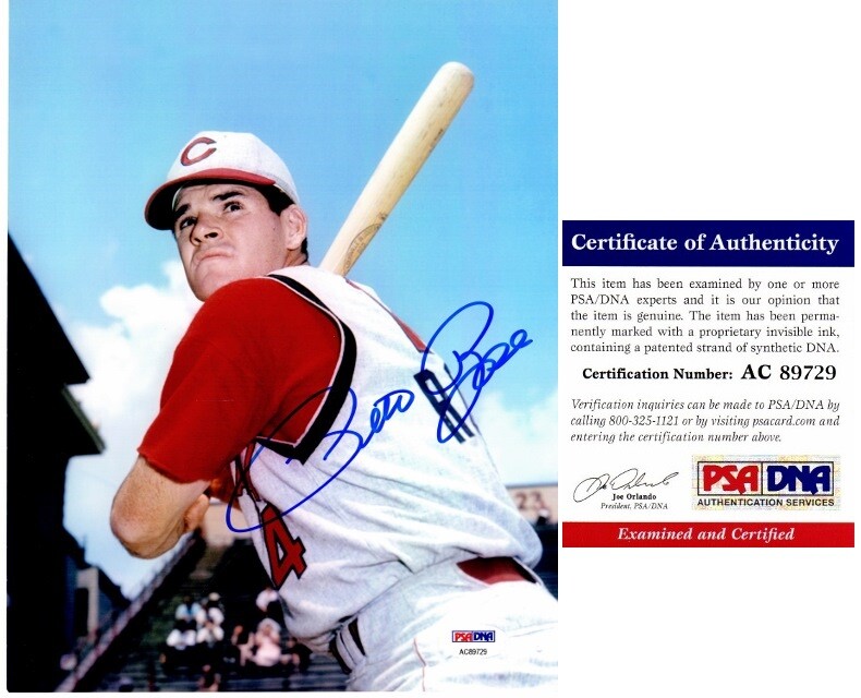 Pete Rose | Autographed Baseball Memorabilia & MLB Merchandise