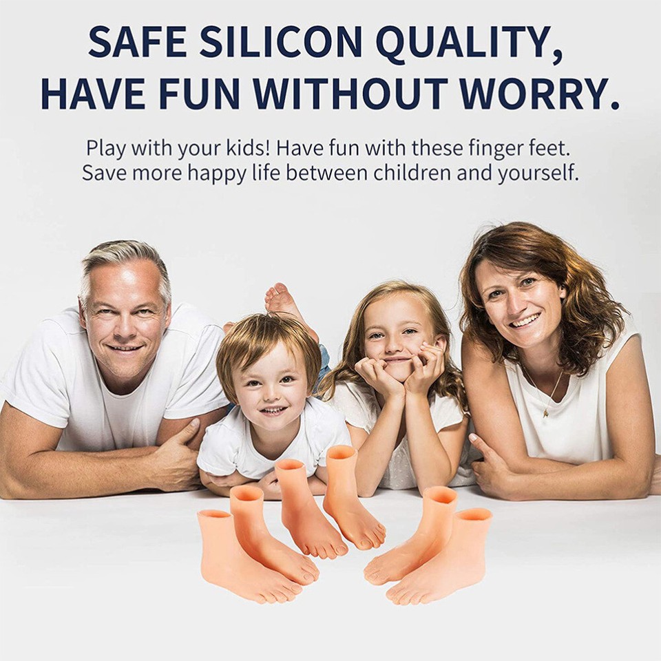 6 Pairs Finger Feet Puppets Fake Props Booties Toddler Child | eBay