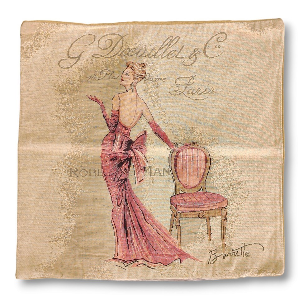 Vintage Chad Barrett Doeuillet Couture Fashion Paris Woven Tapestry ...