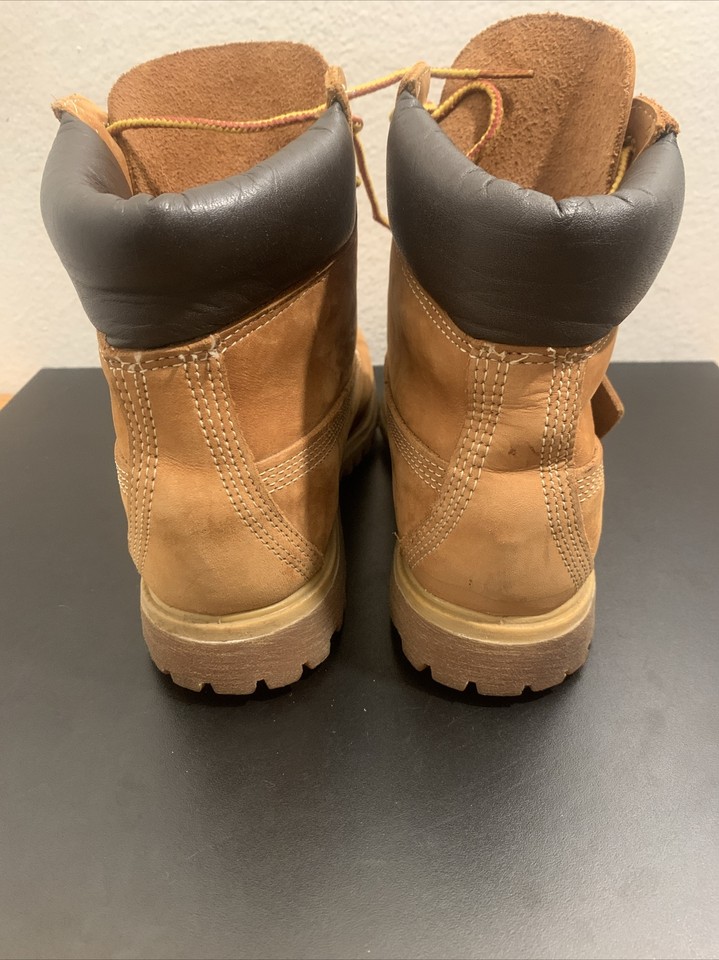 Vintage Timberland Nubuck Boots Mens 7 USA 6 Inch Premium LEATHER Wheat ...