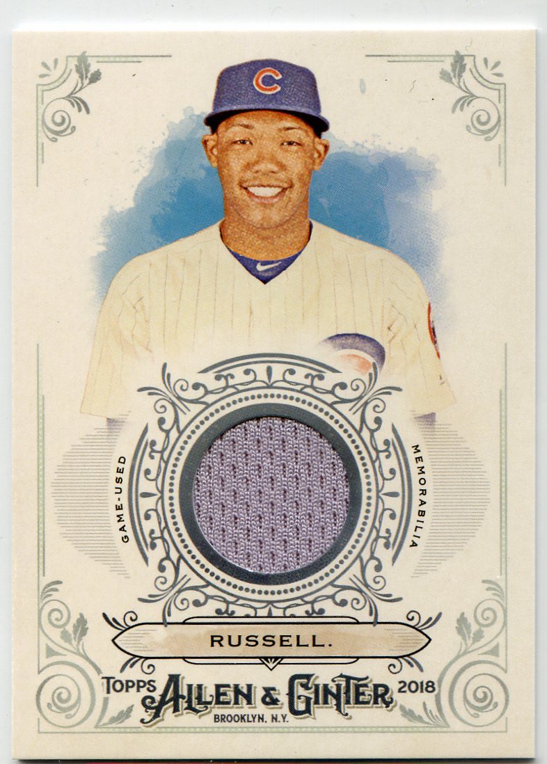 2018 TOPPS ALLEN & AND GINTER JERSEY RELIC CUBS ADDISON RUSSELL | eBay