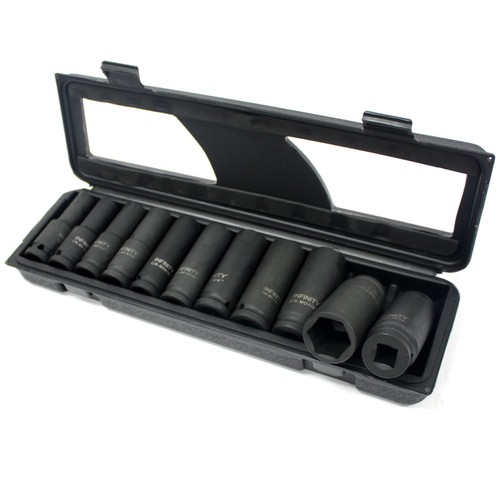 12pc SAE Set Standard 1/2" Drive Air Deep Impact Sockets 6 points 3/8" to 1" | eBay