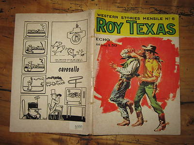 ROY TEXAS WESTERN STORIES MENSILE N°6 GIUGNO 1964 ED.ECHO | eBay