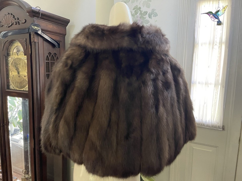 Russian Silver Tipped Natural Sable Fur Jacket Bolero/ Appraised | eBay