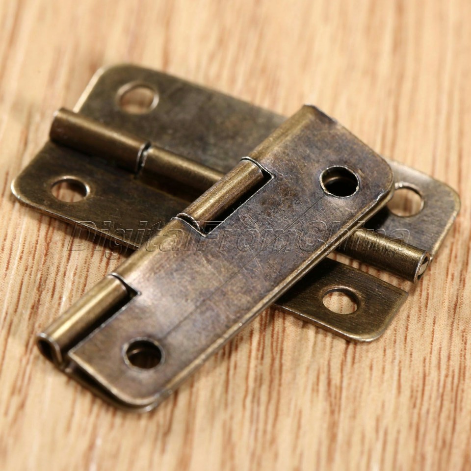 4/20Pcs Antique Bronze Cabinet Door Chest Wooden Box Jewellery Case ...
