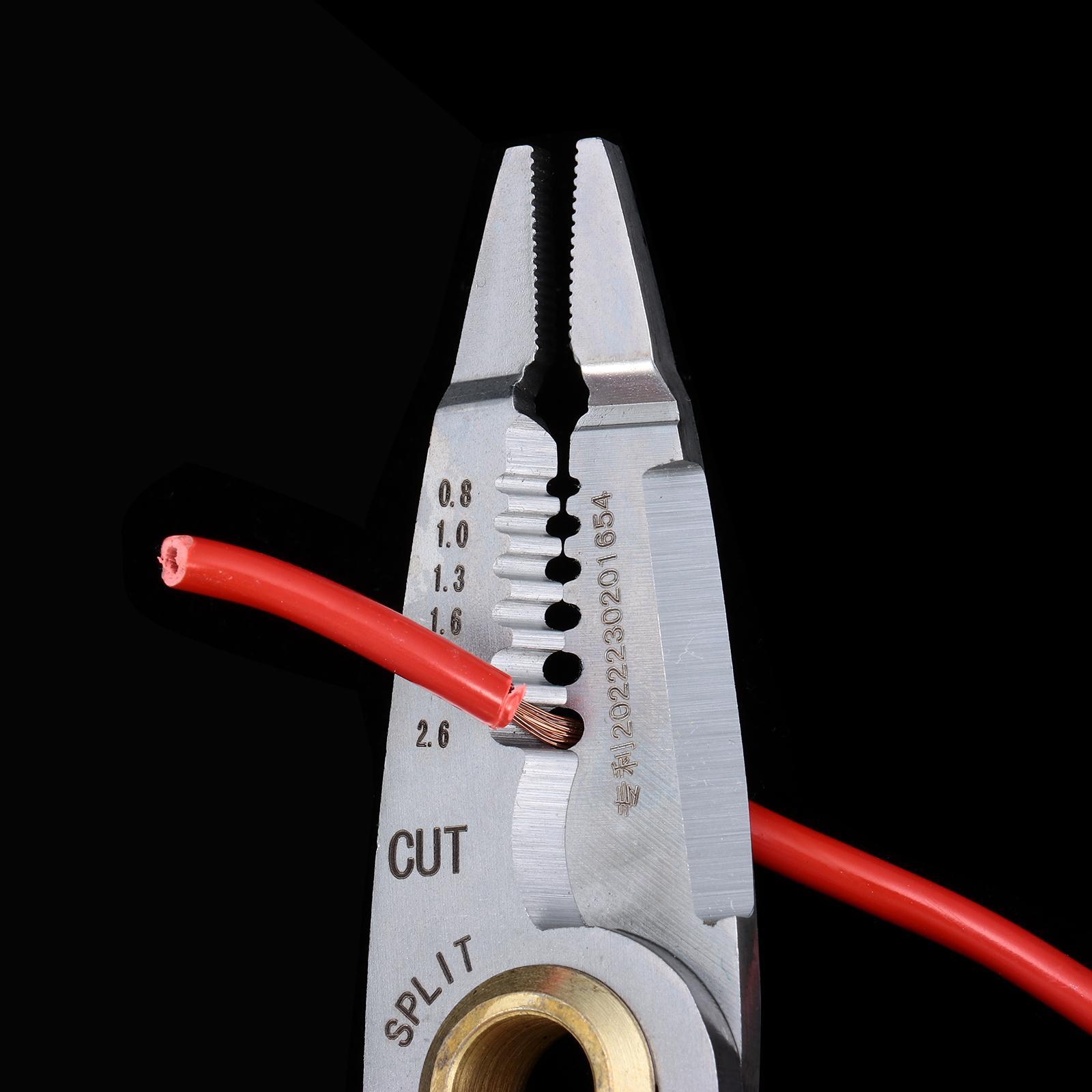 Professional Electrician Crimpe Pliers Multipurpose Wire Stripping Tool ...