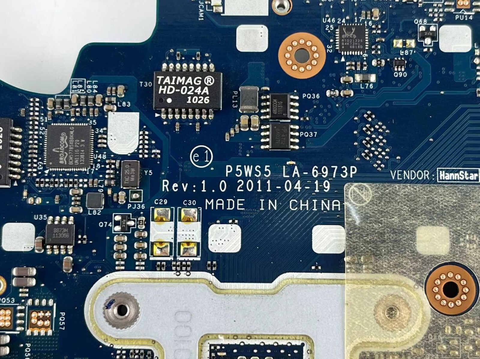 P5WS5 LA-6973P for Acer Gateway NV55 NV55S Laptop Motherboard AMD ...