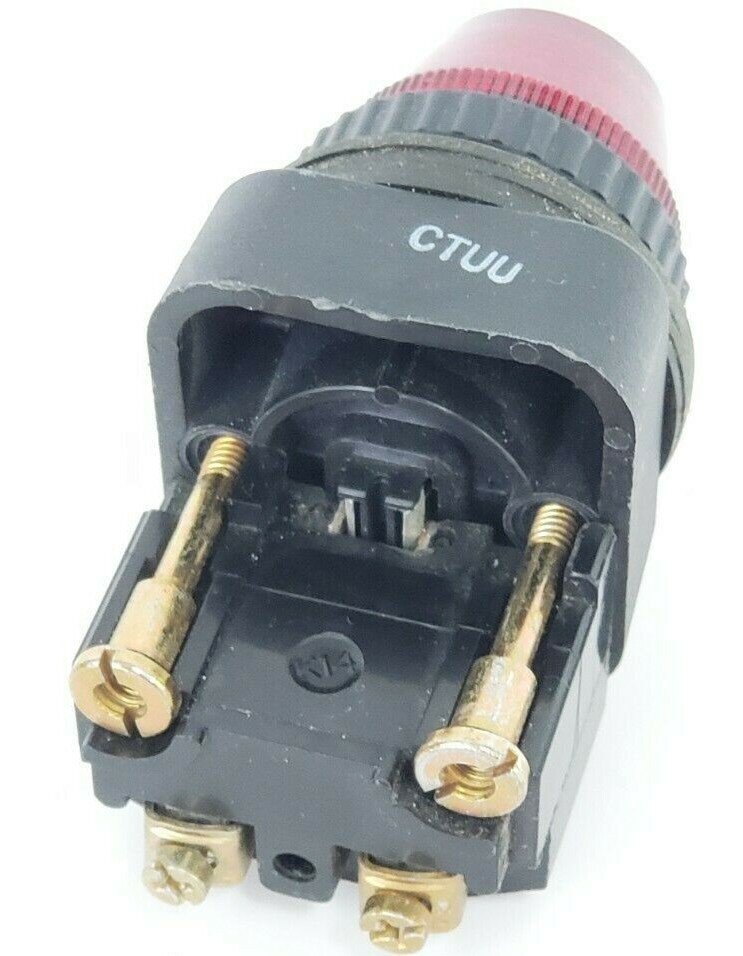 ALLEN BRADLEY 800H-PR16 PILOT LIGHT RED SER. F 120V 50/60HZ, 40171-002 ...