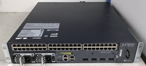 Juniper MX80-48T Router with 48x1GE RJ-45 and 4x10GE XFP 2x MX80-PWR-AC ...
