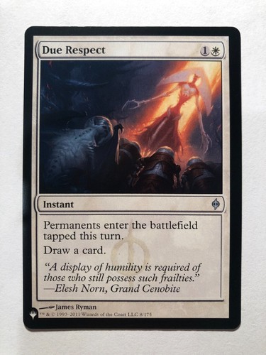 1x Due Respect *** MTG The List NM | eBay