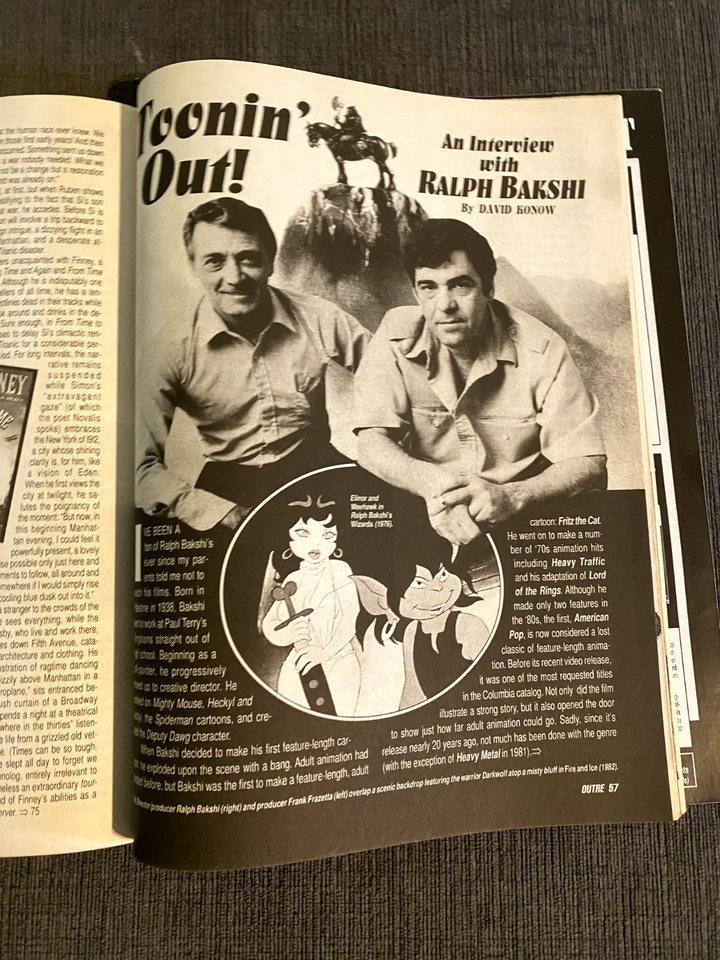 OUTRE #16 Neal Adams on Comics; Ralph Bakshi on Animation Marty Krofft ...