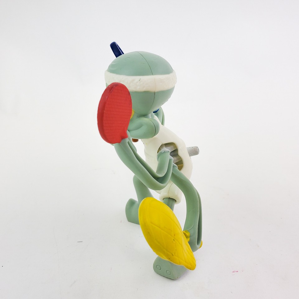 McDONALDS Happy Meal Toy SPONGEBOB & SQUIDWARD Tennis Ping Pong Cake ...