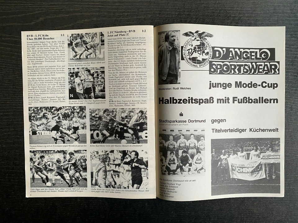 Bl 86/87 Borussia Dortmund - Hamburger Sv, 15.05.1987 - Daniel Simmes ...