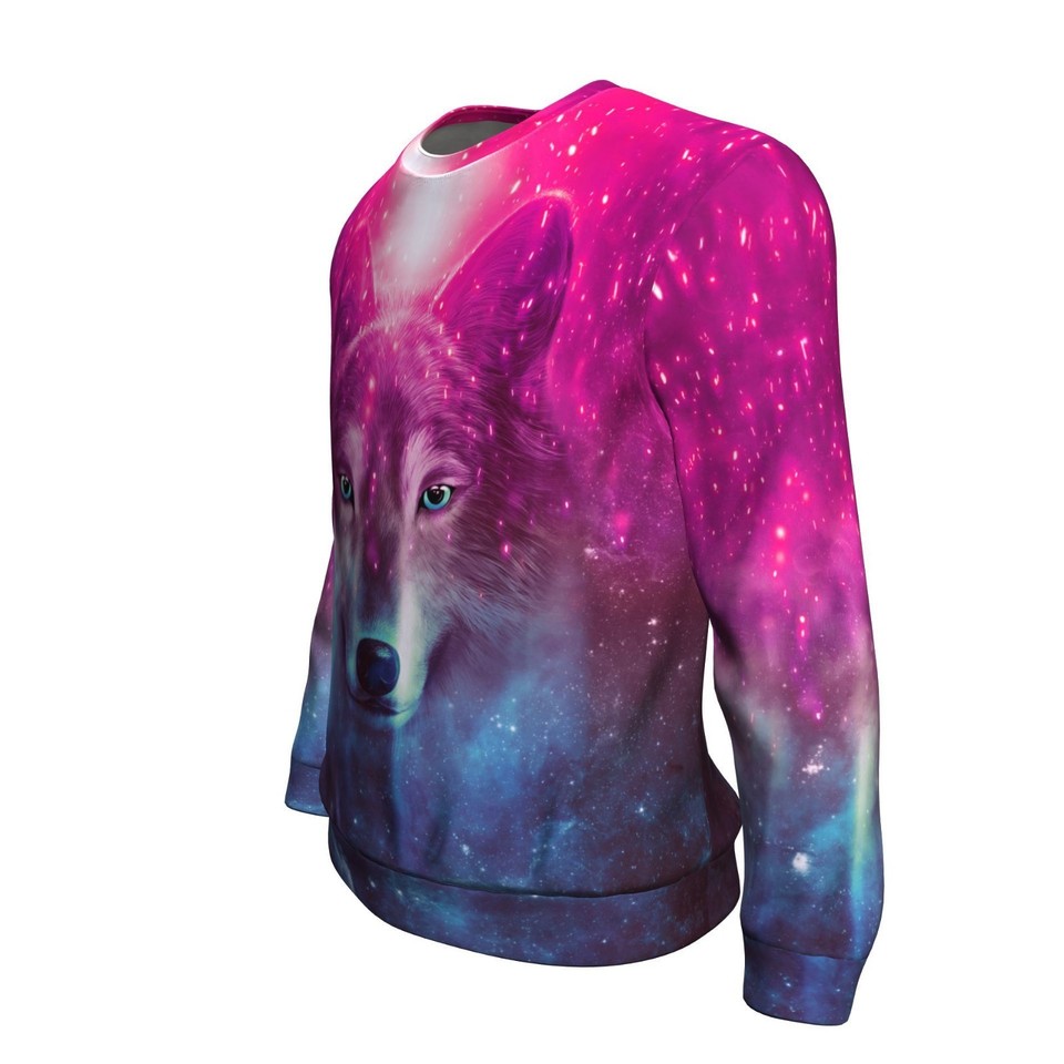 Wolf Sweatshirt All-Over Print, Wolf Lover Sweatshirt, Wolf Pattern ...