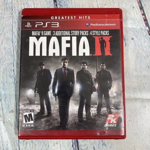 Mafia II PS3 Game Greatest Hits Sony PlayStation 3 2011 - No Poster Map ...