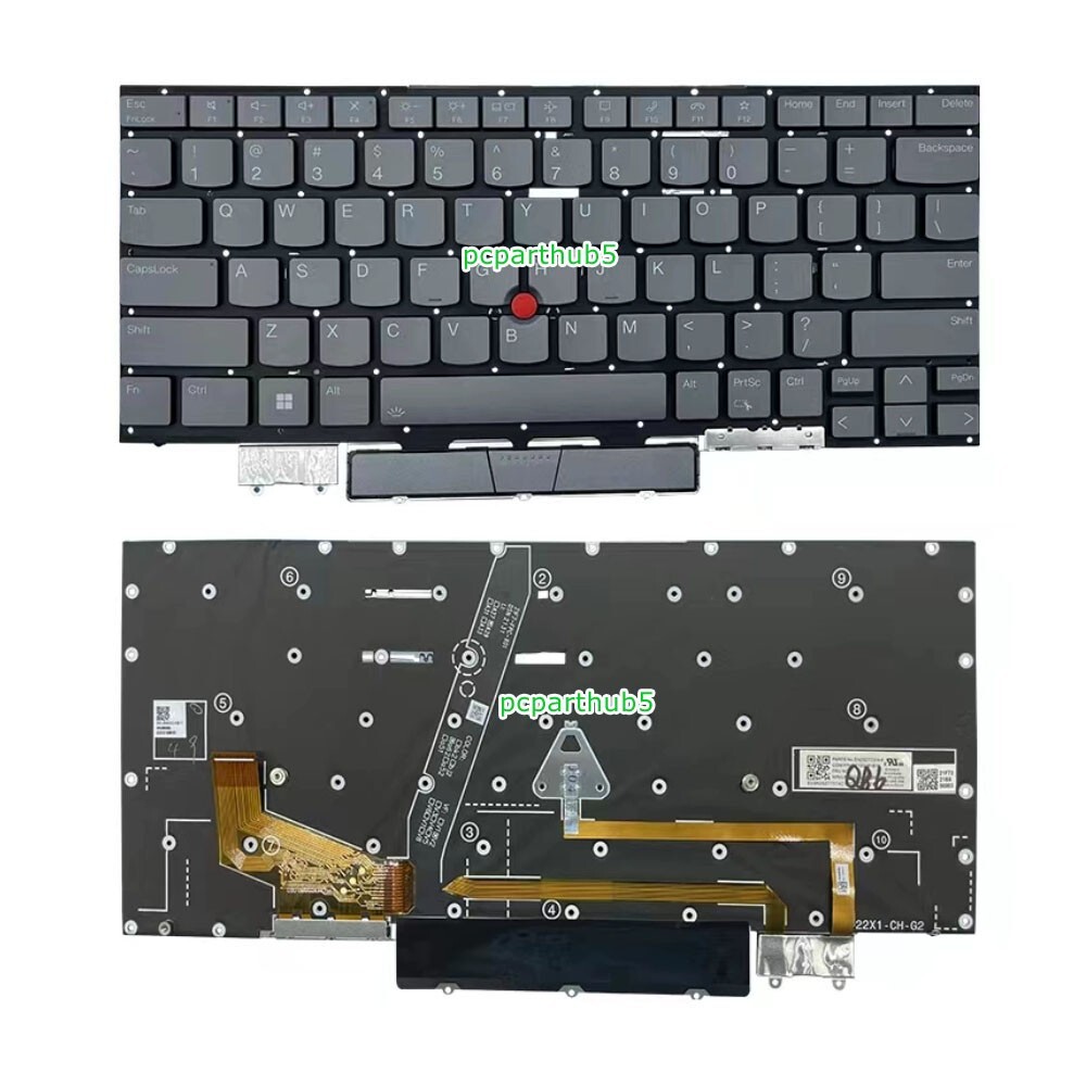 New Lenovo ThinkPad X1 Carbon 10th Gen 2022 Type 21CB 21CC Keyboard US Backlit | eBay