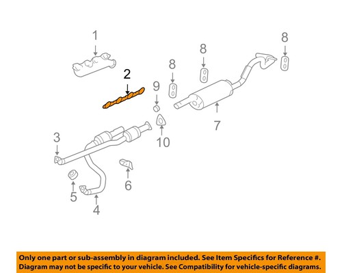 GM OEM Exhaust Manifold-Manifold Gasket 12617944 | eBay